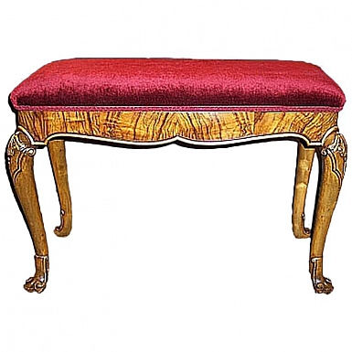 antique-english-queen-anne-black-walnut-bench-circa-1880