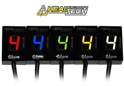 Yamaha R6 - Healtech Gear Indicator GPDT + GPX-Y01 (WHITE) | corsamotors
