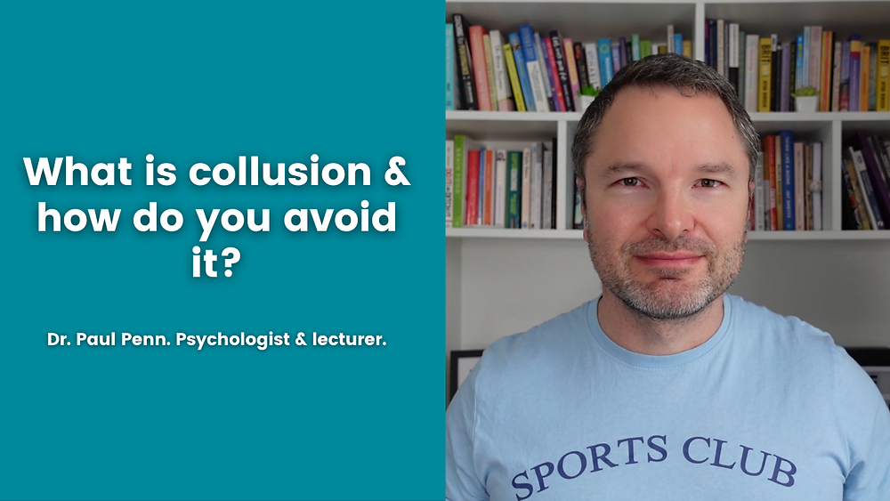 What is collusion and how do you avoid it?