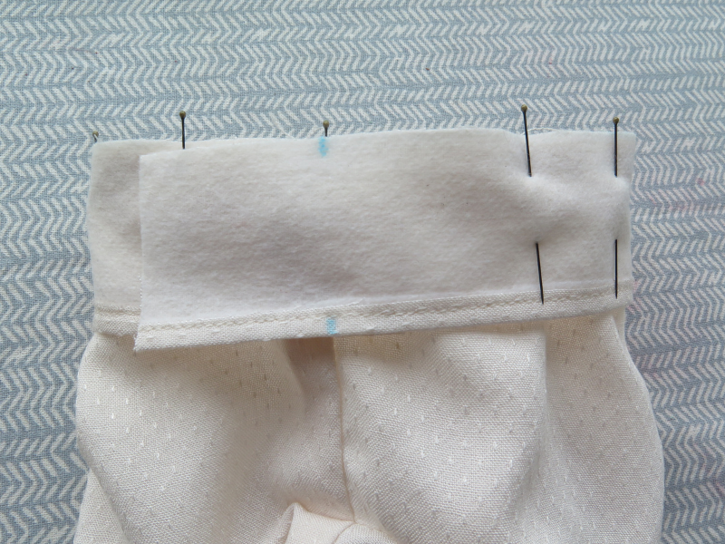 Making a facing/binding exactly the right length for an opening