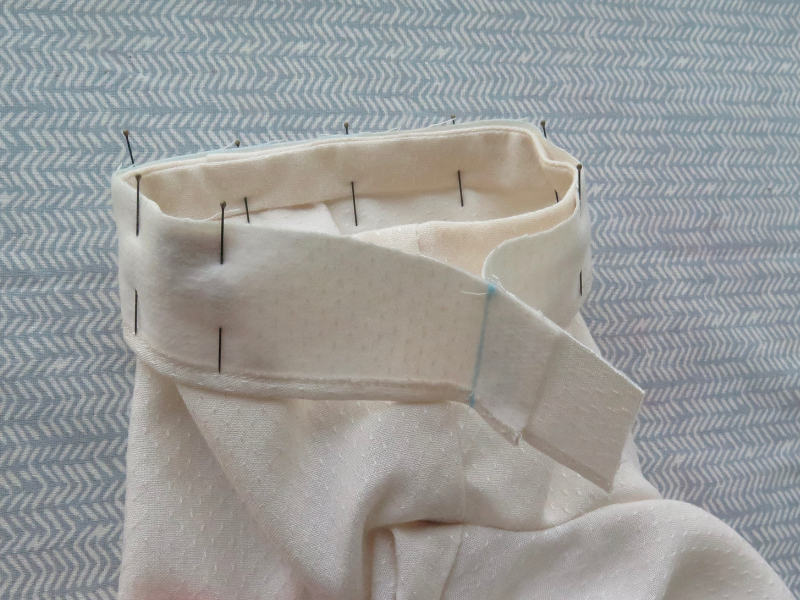 Making a facing/binding exactly the right length for an opening