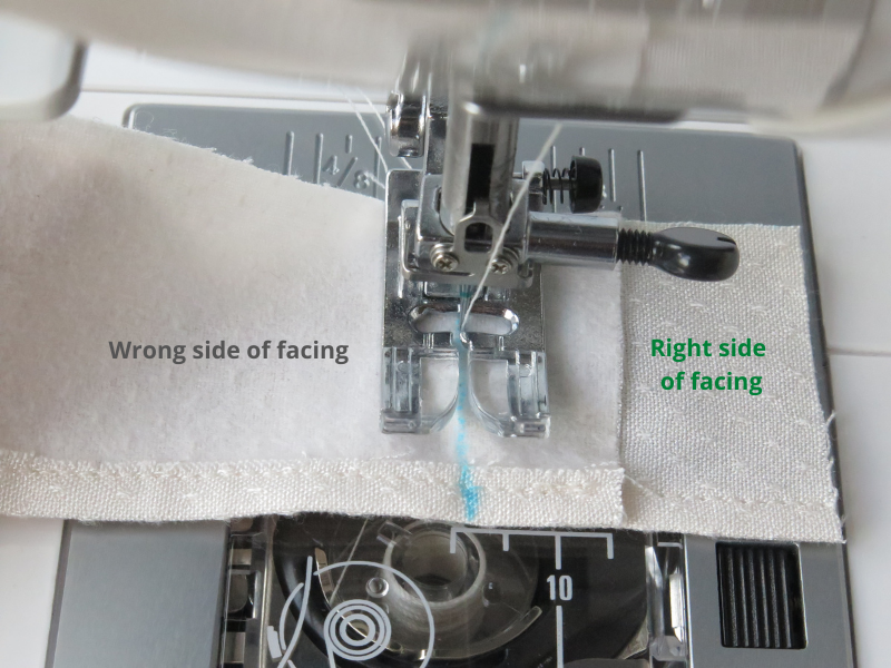 Making a facing/binding exactly the right length for an opening