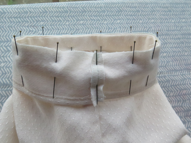 Making a facing/binding exactly the right length for an opening