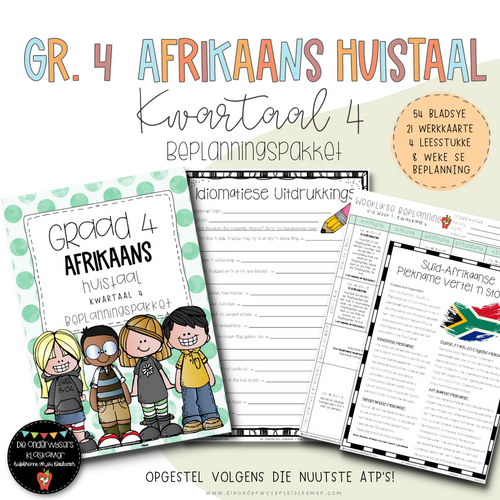 GRAAD 4 - AFRIKAANS HUISTAAL - BEPLANNINGSPAKKETT - KWARTAAL 4 - 2021 ...