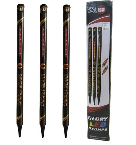 SS GLORY LED Three Stumps + Bails | Crickworld LLC