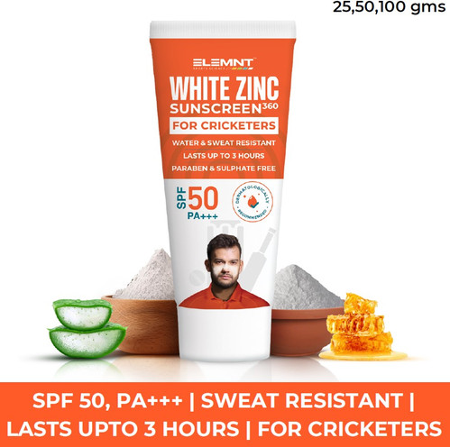 White Zinc Sunscreen 360 for Cricketers | Crickworld LLC