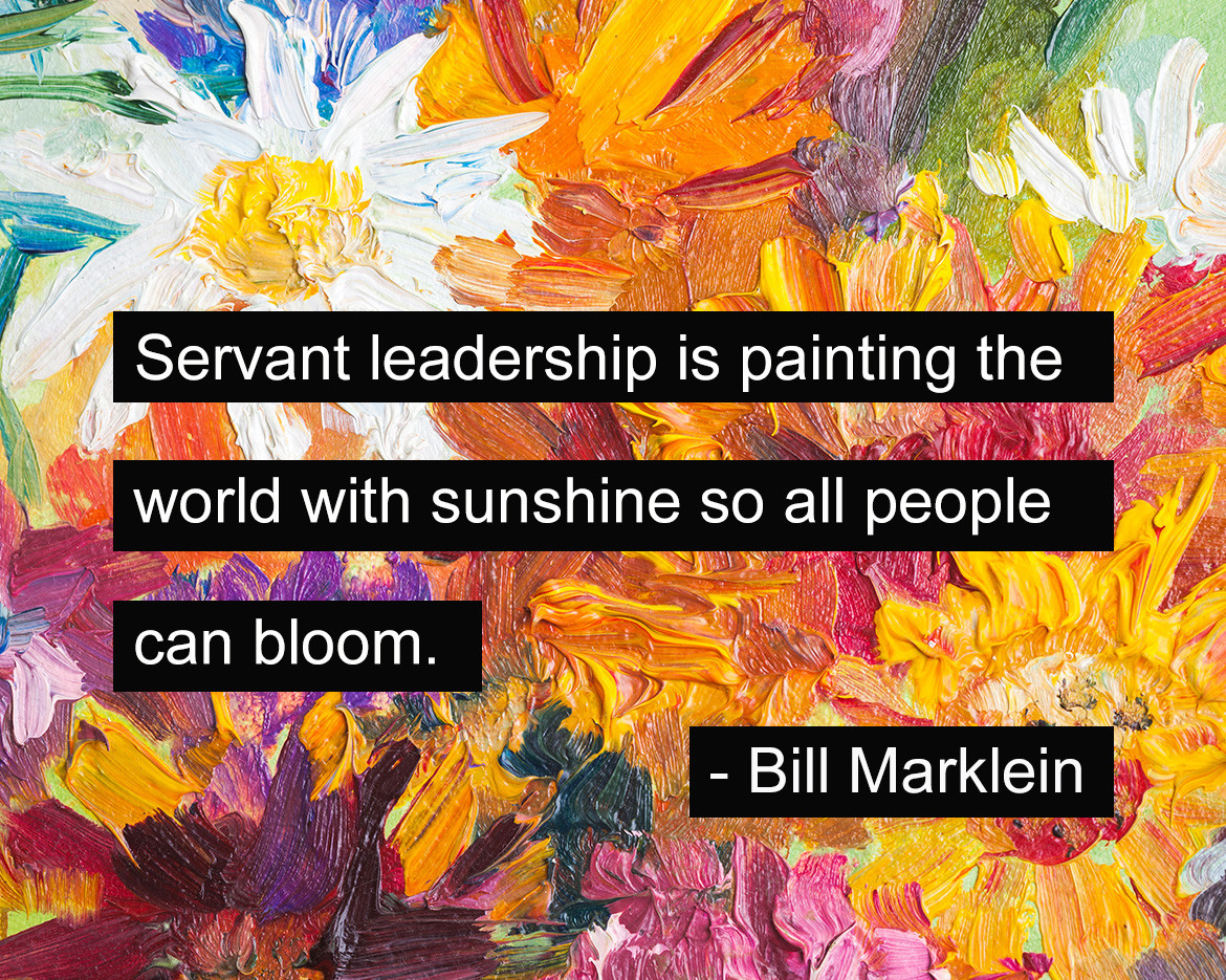 Servant Leadership Painting Sunshine People Bloom by Bill Marklein