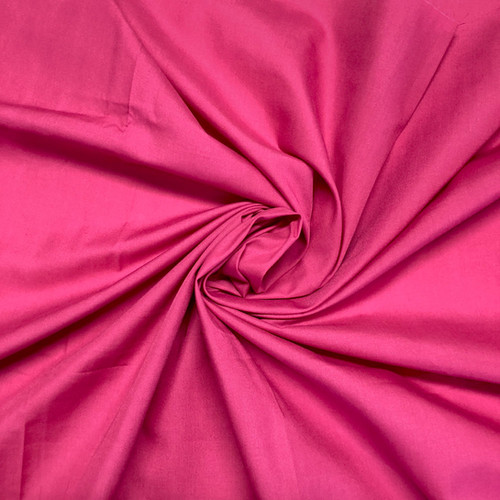 Plain Cerise Polycotton | Lili Fabrics