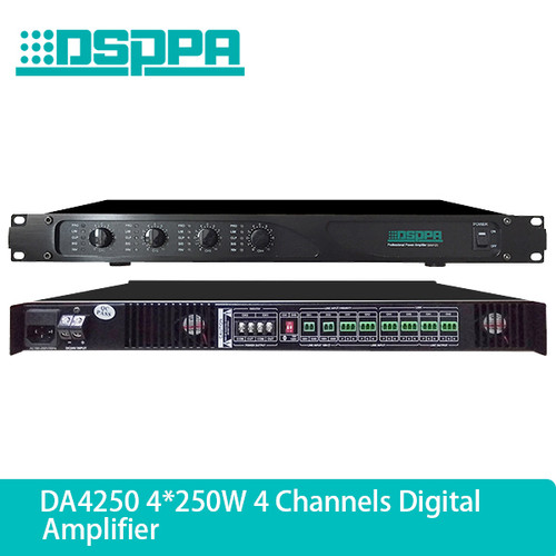 DSPPA DA4250 4*250W 4 Channels Digital Amplifier | MetaMall