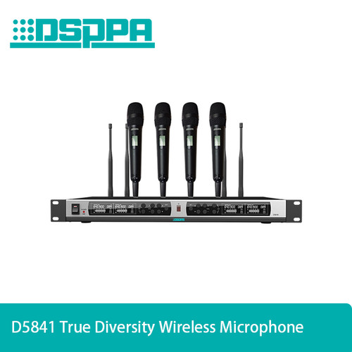 DSPPA D5841 True Diversity Wireless Microphone | MetaMall