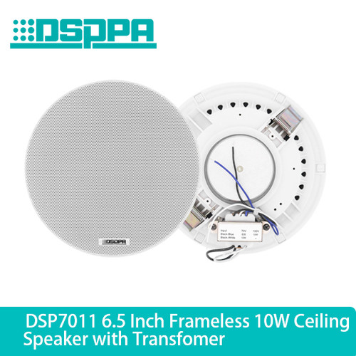 DSPPA DSP7011 6.5 Inch Frameless 10W Ceiling Speaker with Transfomer ...