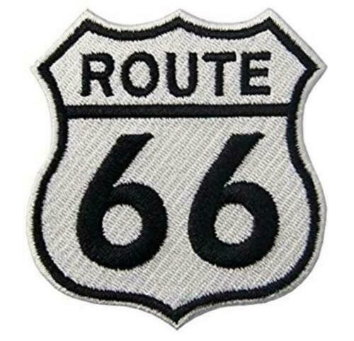 Route 66 Road Sign Embroidered Badge For Bikers Iron on , Sew on ...