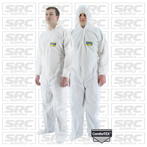 MAJESTIC® ResisTEX MICRO-POROUS COVERALLS W/HOOD, BOOTS / ELASTIC WRIST ...