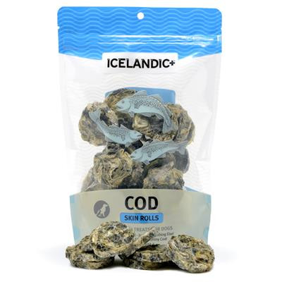 Cod Skin Rolls Bag Fish Treats by Icelandic+ | The Clever Canine