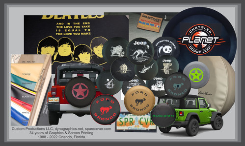 (20) Custom Printed Dealership Tire Covers Spare Tire Cover | SpareCover