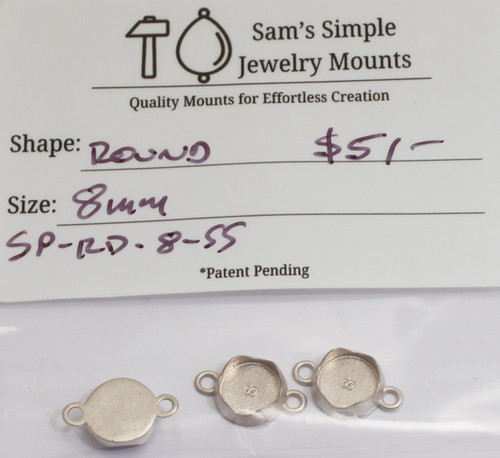Round Mounts (All Sizes,3pack) | Sam's Simple Jewelry Mounts