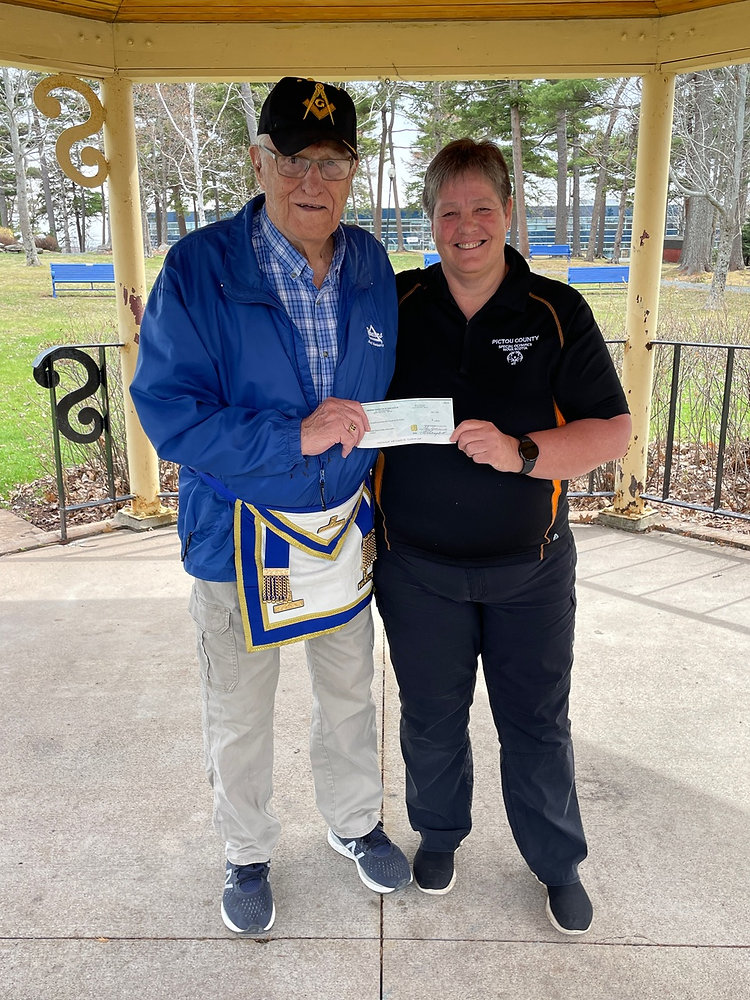 Keith Lodge No 23 donates $3000 towards Pictou County Special Olympics