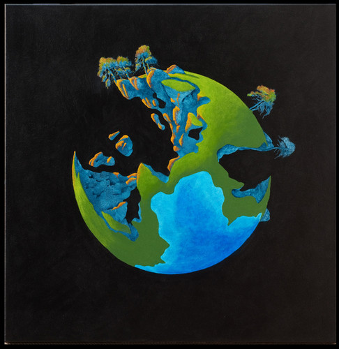 FRAGILE WORLD GREEN | Roger Dean