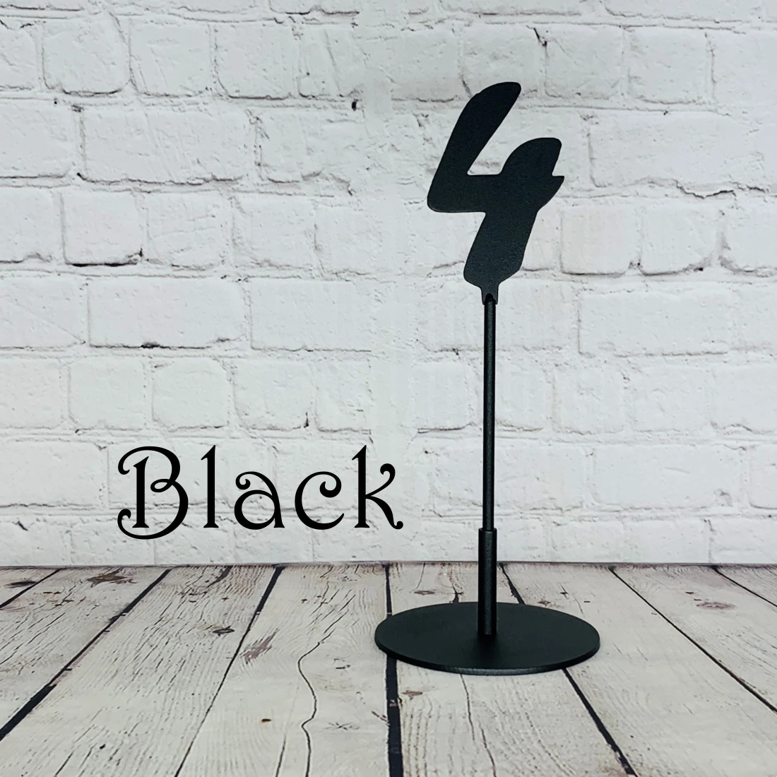 Metal, Table Numbers with Removable Stands, 12 Inches Tall, J-9 ...