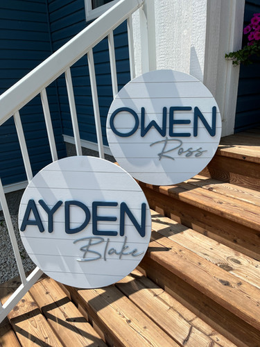 Shiplap Style Name Sign | Prairie Cactus Shop