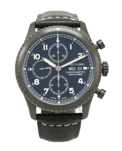 Breitling Navitimer 8 chronograph 43mm DLC steel black dial M13314 box ...