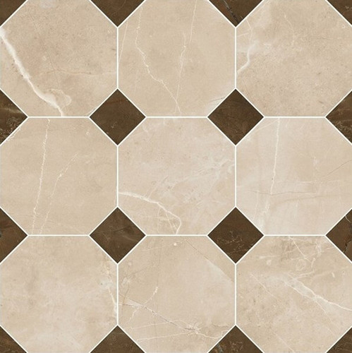 Versace Crema Marfil Mosaico Ottagona | Cercan Tile