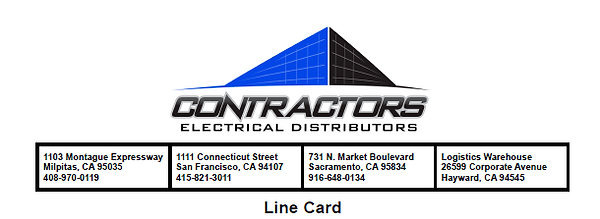 Line Card | Contractors