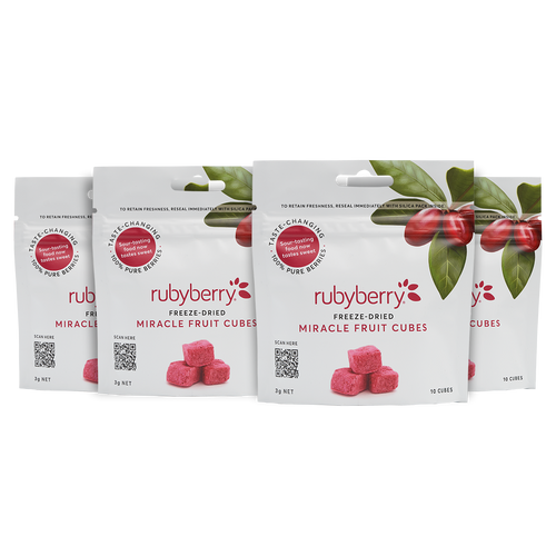 4 Packs of 10 Miracle Fruit Cubes Includes Parcel Post (with Tracking ...