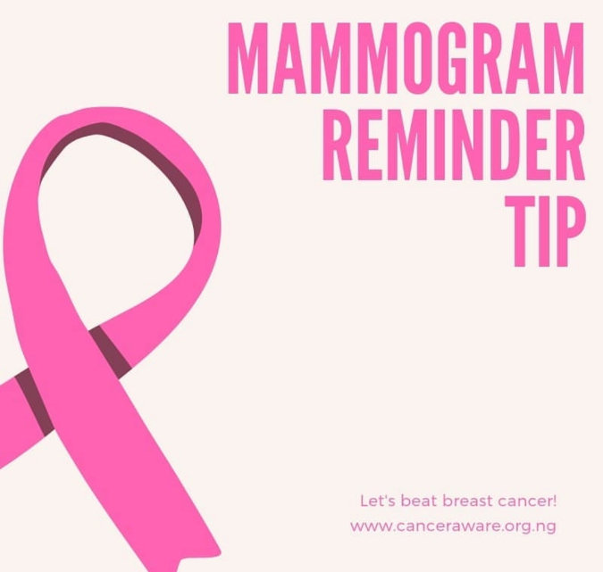 Mammogram Reminder Tip