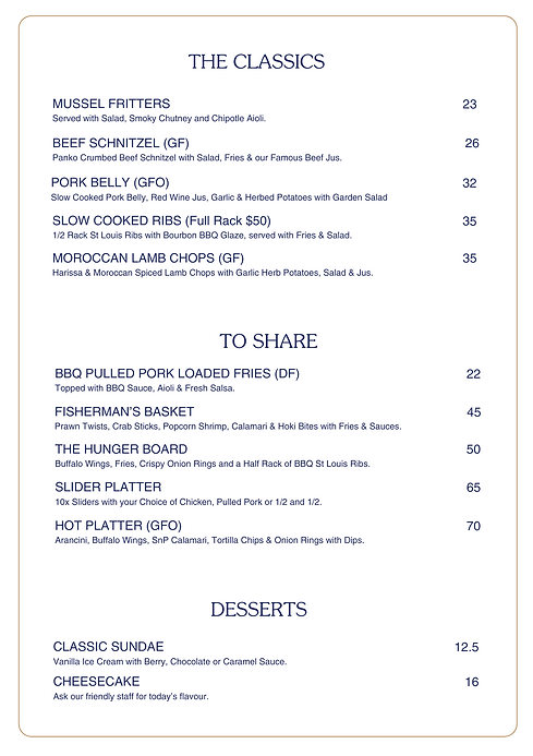 Menus | Garden Bar 2
