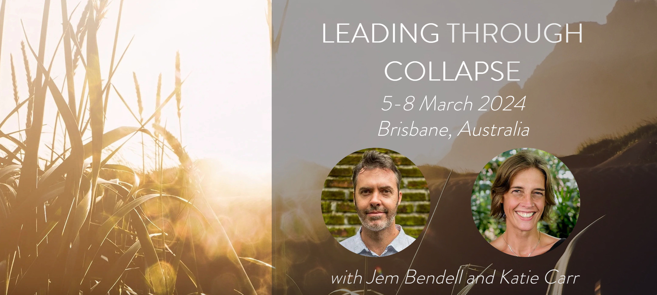In-person course on leadership in an era of collapse