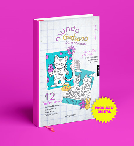 Mundo Gatuno Kids para Colorear | Gático