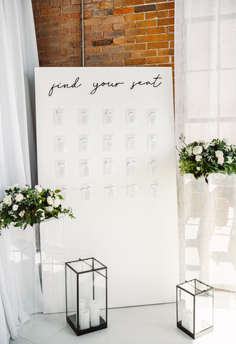 Table Seating Board | Sage Hill Rentals