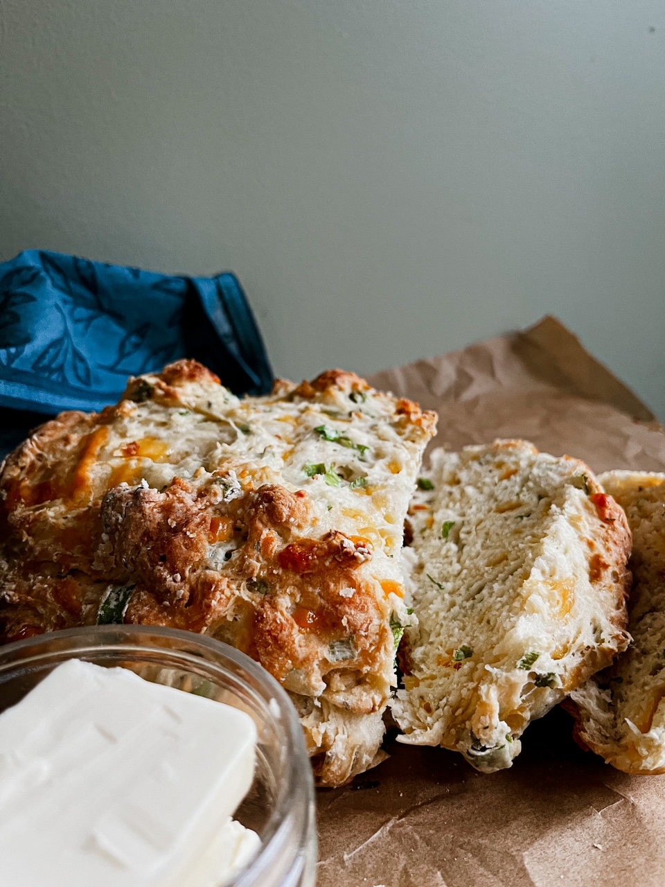 Week 6: Cheddar and Chive Irish Soda Bread (Ireland)