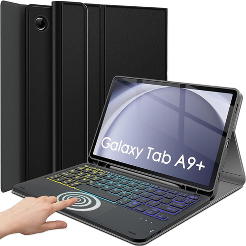 Bluetooth Keyboard Case for Samsung Galaxy Tab A9+ 11" - TrackPad, Pen ...