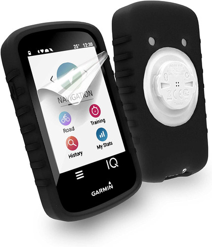 Silicone case & screen protection for Garmin Edge 1030 - Black | Tuff Luv