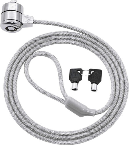 T-Bar Steel Wire Laptop Lock with Key Security – 1.8m Anti-Theft Cable ...