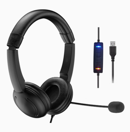 Classic USB-A Headset with Microphone & Volume Control | Tuff Luv