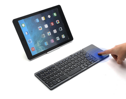 Foldable Bluetooth Keyboard with Touchpad – Compact and Portable 3-in-1 ...