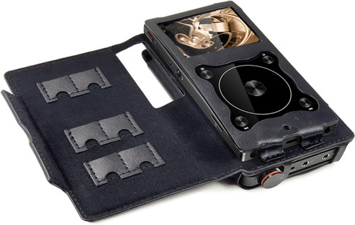 Faux Leather Combo Case for FiiO X3 Mark III and A5/E12 Amp - Black ...