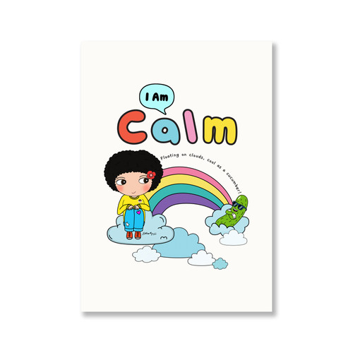 I Am Calm – Children’s Mindfulness Wall Art Print | Little Curly ...