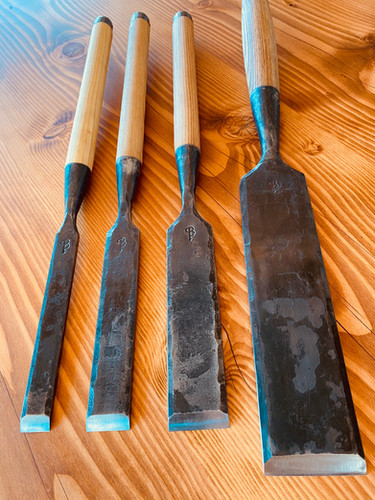 KIT de 4 Ciseaux à bois CHARPENTERIE | LINÉAIRE-DESIGN