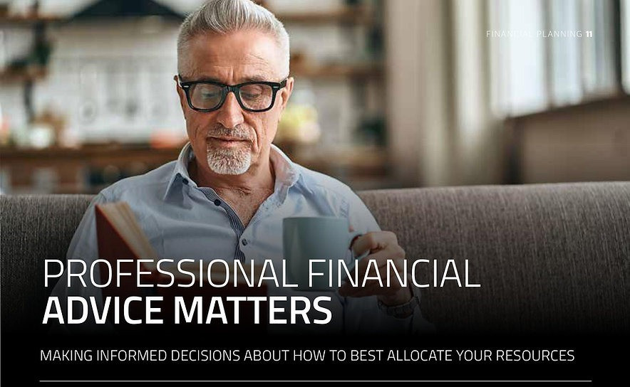 PROFESSIONAL FINANCIAL ADVICE MATTERS