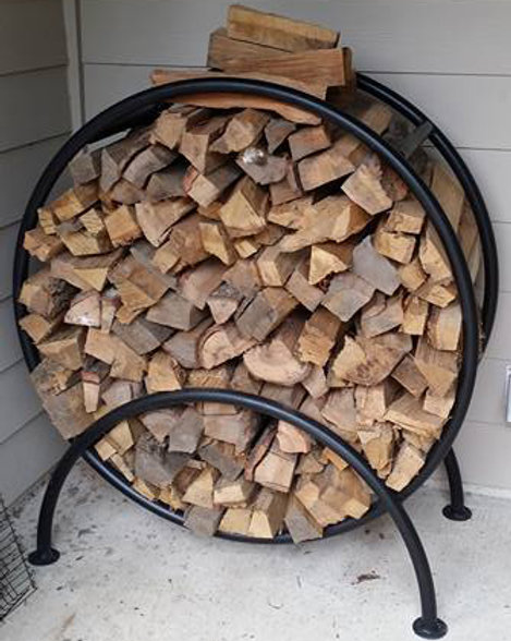 FULL CIRCLE FIREWOOD RACK | WILKE'S BADASS PITS