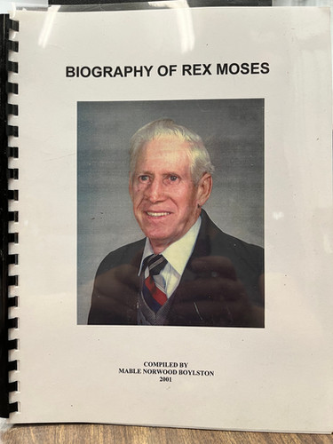 Rex Moses Biography compiled by Marble Norwood Boylston 2001 ...