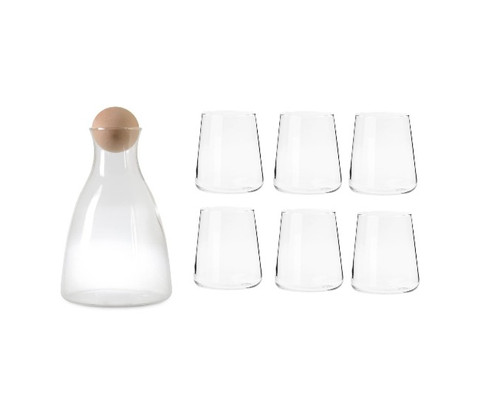Deli Clear Jug and 6 Cups Ball Lid Set | Gift it