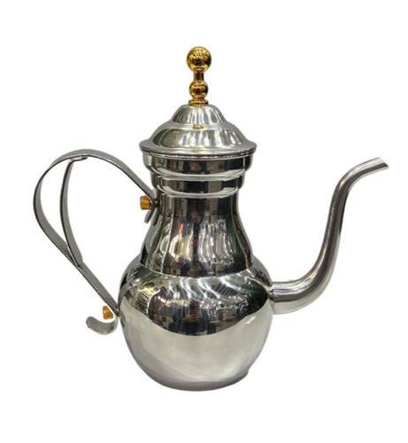 Silver Stainless Steel Traditional 2L Tea Pot | Gift it