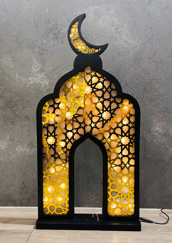 Black & Gold Crescent Door 80cm | Gift it