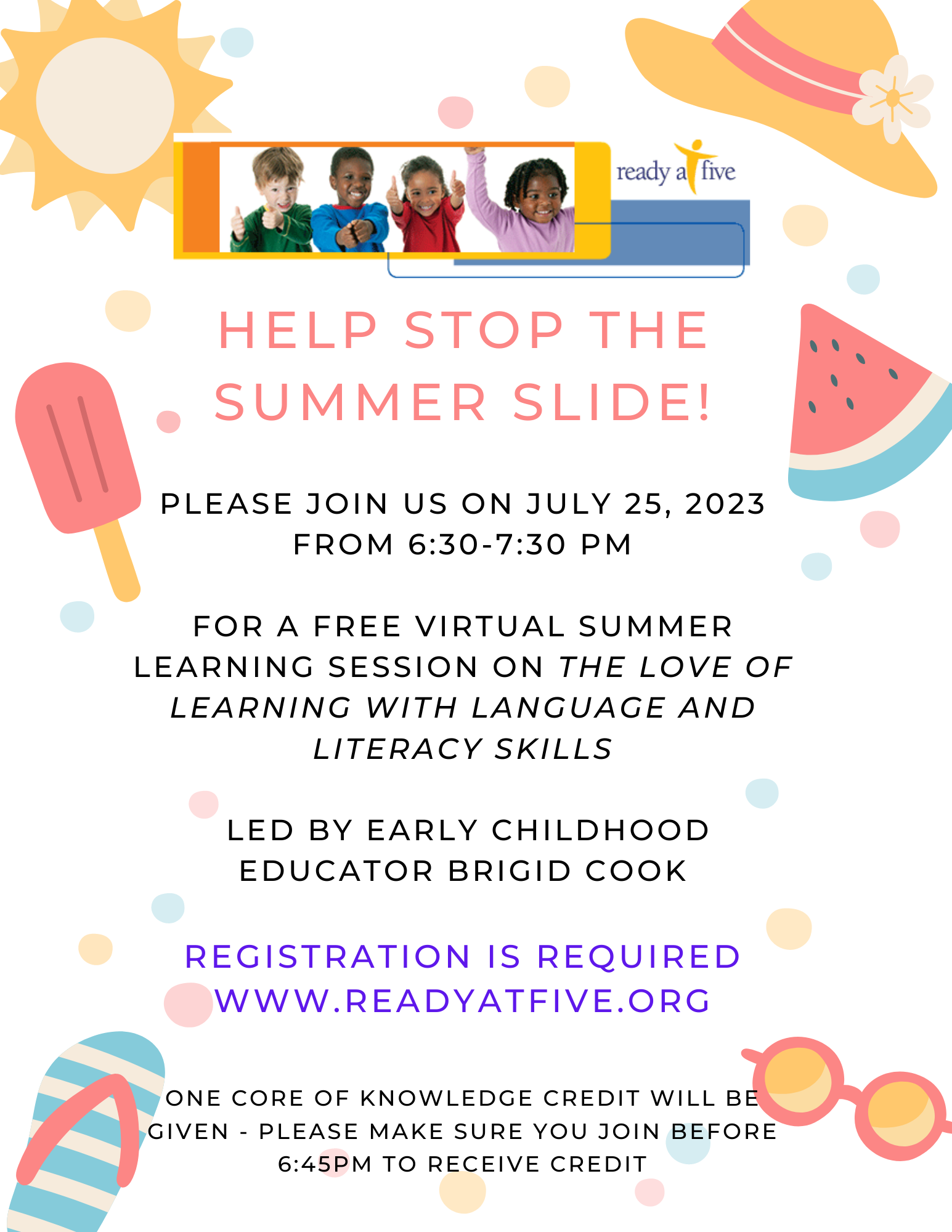 Stopping the Summer Slide | Readyatfive