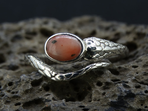 Scottish Isla Rose Sterling Silver Serpent Ring | Two Skies